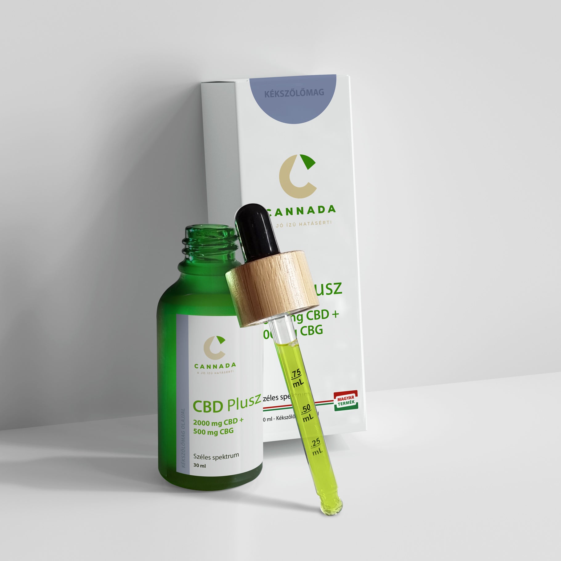 2000 mg CBD + 500 mg CBG Bock kékszőlőmag olajjal - Cannada CBD Plusz ...
